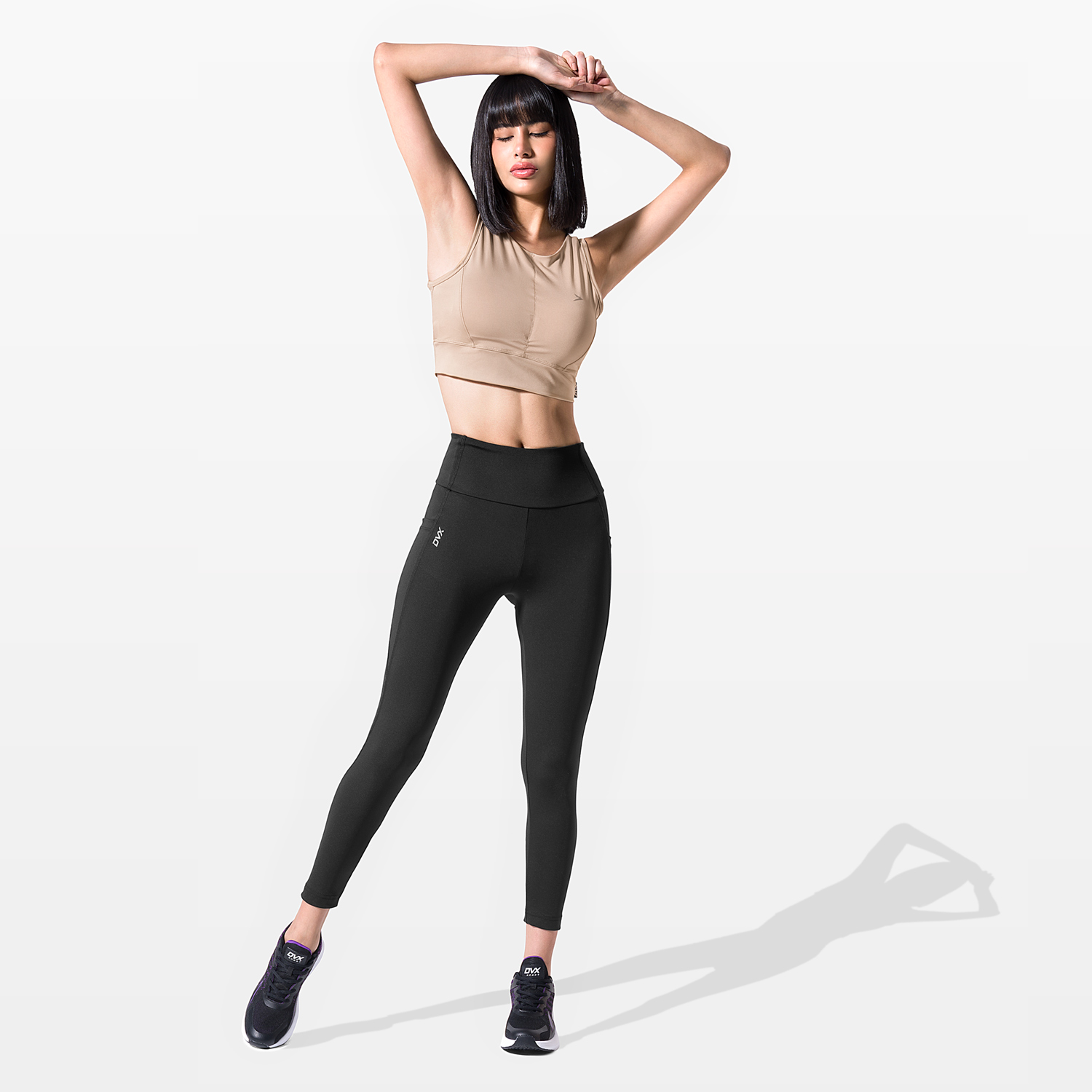 Pantalon Leggnis Interlock Lycrado Cirha Negro | DVX