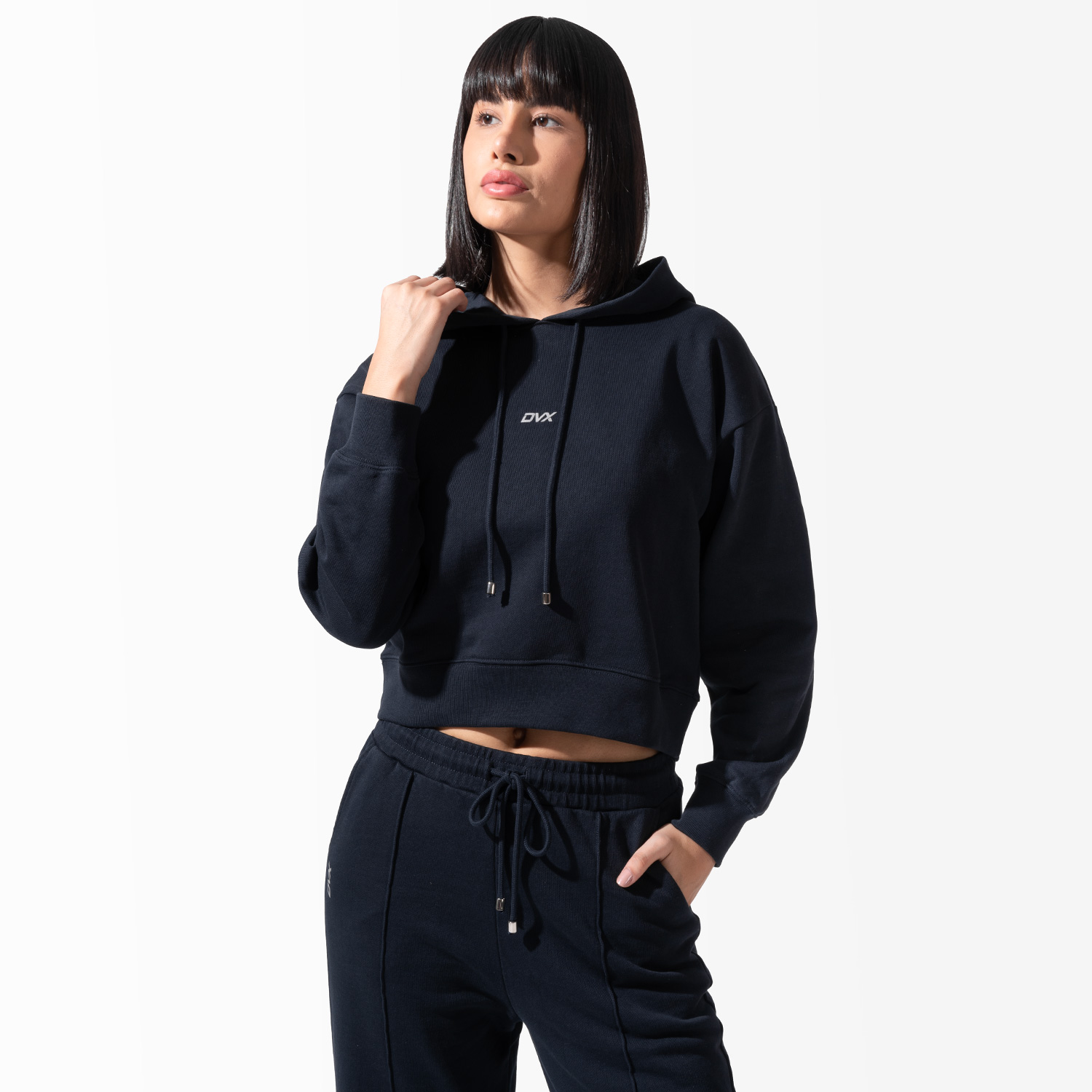 Polera French Terry C/Cap Henit Azul | DVX